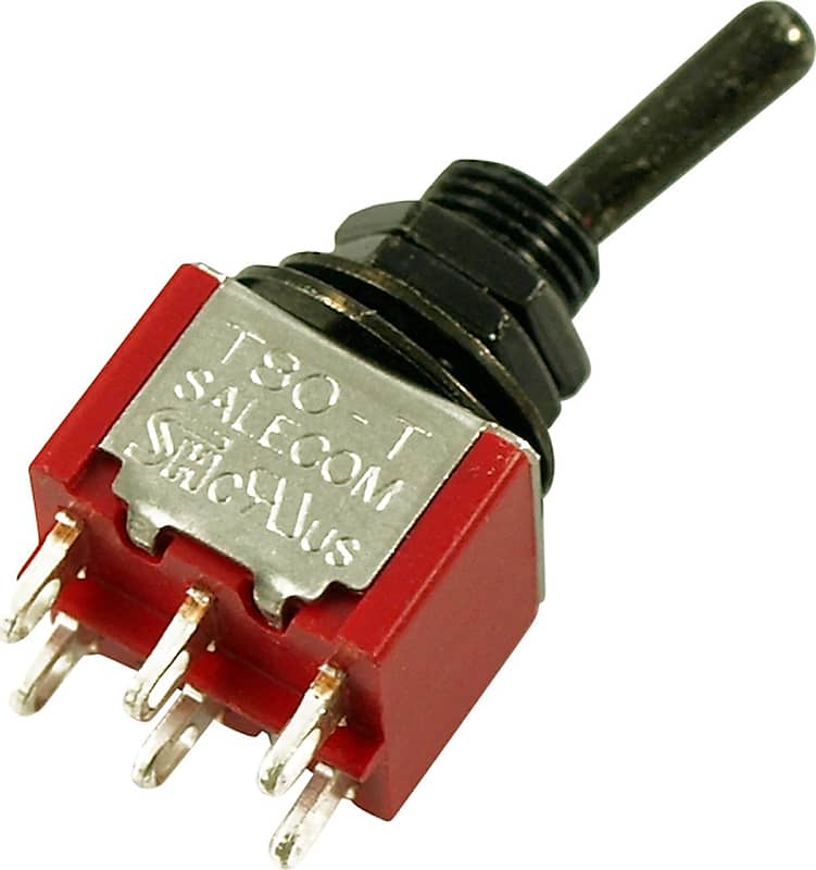 WD Mini Toggle Switch 2 Position - On/On - Black (100) | Reverb