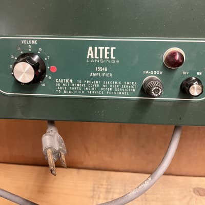Altec 1594B 1970s - Green 100 watt power amp | Reverb