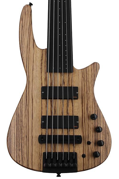 NS Design CR6 Radius Fretless Bass Guitar - Zebrawood - | Reverb