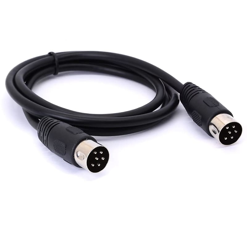 MIDI DIN 6 Pin Cable Male to Male DIN Plug Instrument | Reverb