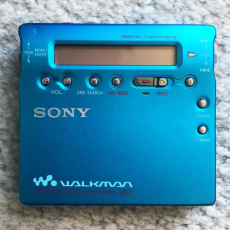 Sony MZ-R900 Walkman MiniDisc Player, Excellent Blue ! | Reverb