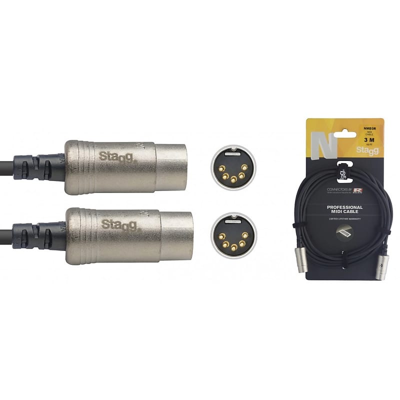 Stagg N-Series MIDI Cable - 3 Metre | Reverb UK