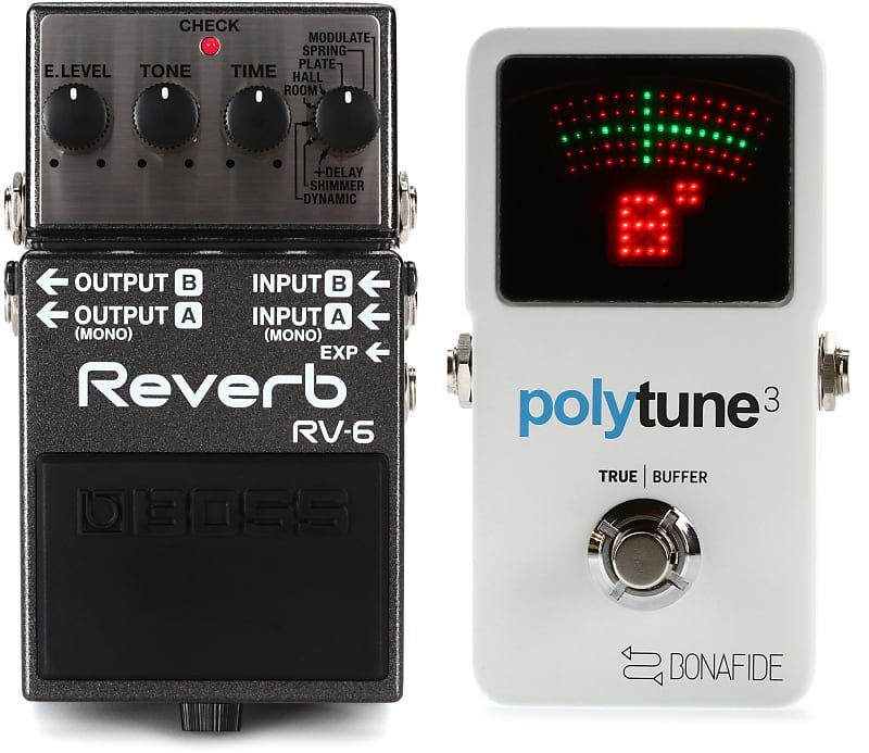 Boss RV-6 Digital Reverb Pedal Bundle with TC Electronic | Reverb
