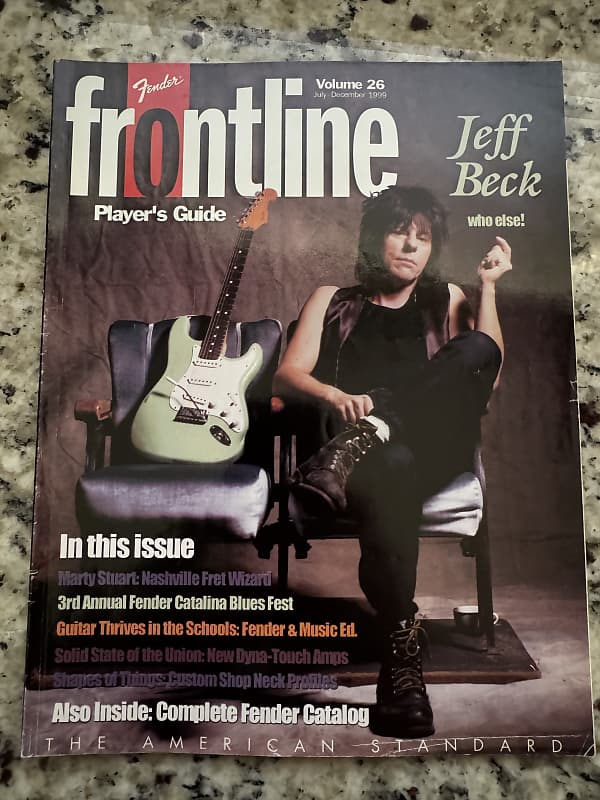 Fender Frontline Catalog 1999 Jeff Beck Marty Stuart | Reverb