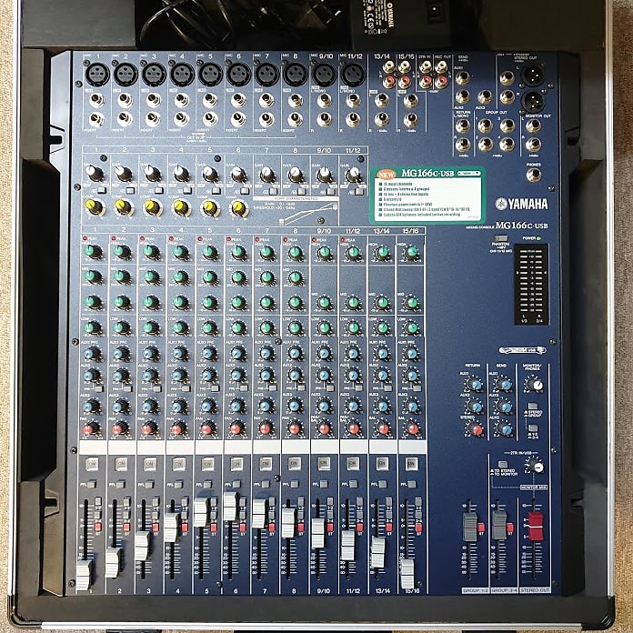 Yamaha MG166c Mischpult inklusive Case | Reverb