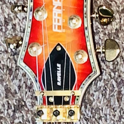 Fernandes Ravelle Elite Cherry Sunburst w/Sustainer Floyd | Reverb