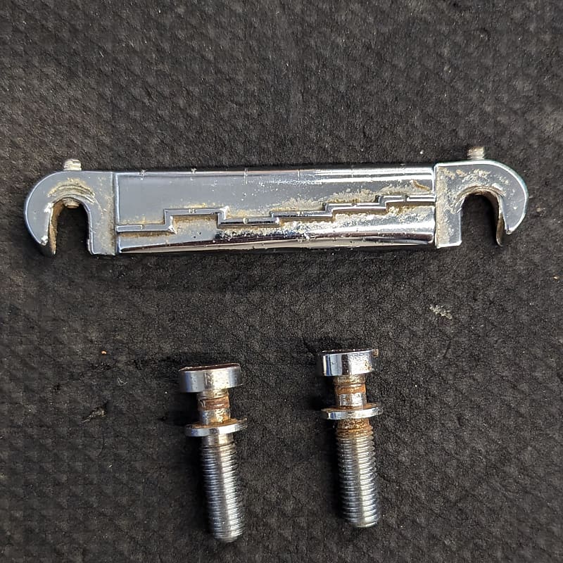 Vintage Gibson Lightning Wrap Around Bridge with Studs - | Reverb