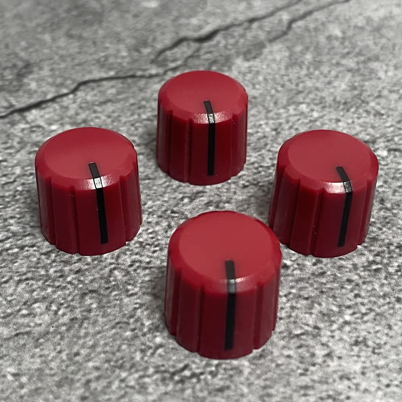 4x Red Guitar Fx Effects Pedal Mixer Mixing Control Knob | Reverb