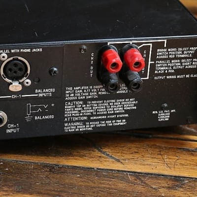 Crown Macro-Tech 600 Stereo Power Amplifier | Reverb