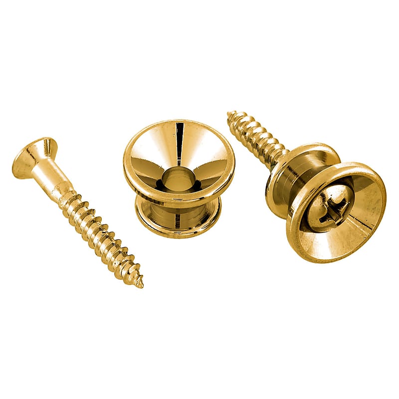 Gotoh Style Strap Buttons, Gold | Reverb