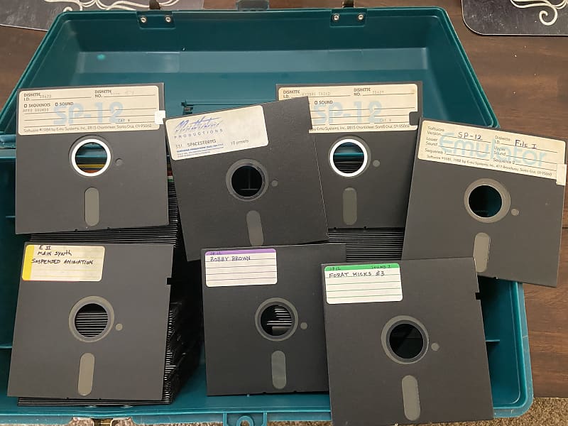 E-MU Emulator II & SP-12 Floppy Disk Library 175 disks | Reverb