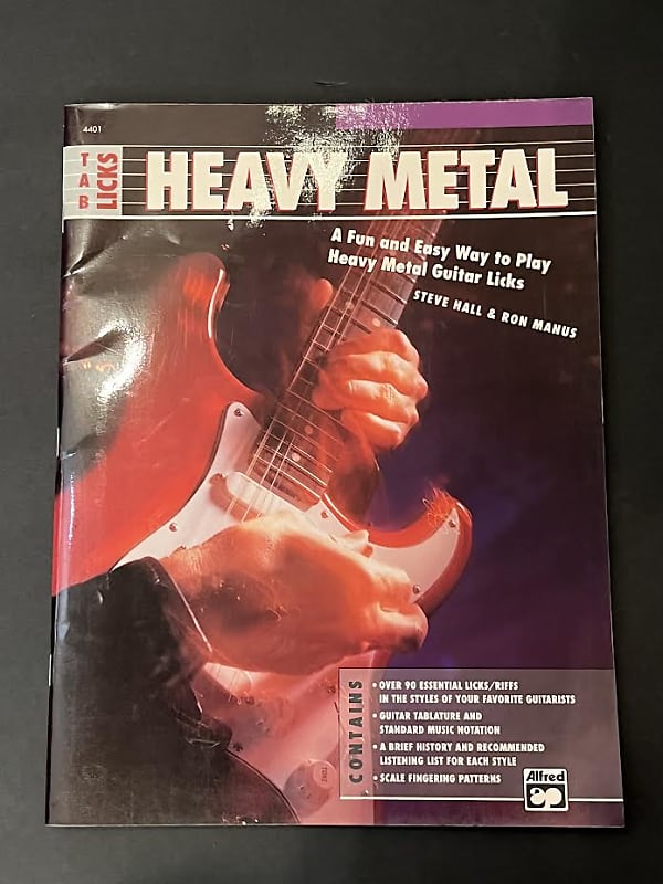 Heavy Metal Guitar Tab Licks Book | Reverb
