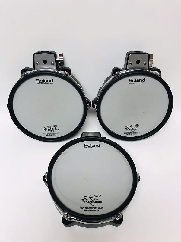 Set of 3 Roland PDX-100 10” Mesh Snare Tom Pad PDX100 | Reverb