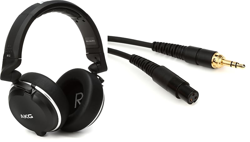 AKG K182 Closed-back Monitor Headphones Bundle with AKG EK500 | Reverb
