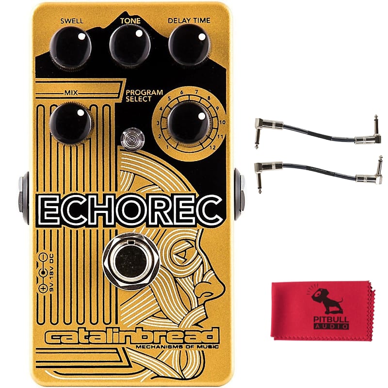 Catalinbread Echorec Multi-Tap Echo Pedal w/ Patch Cables & | Reverb