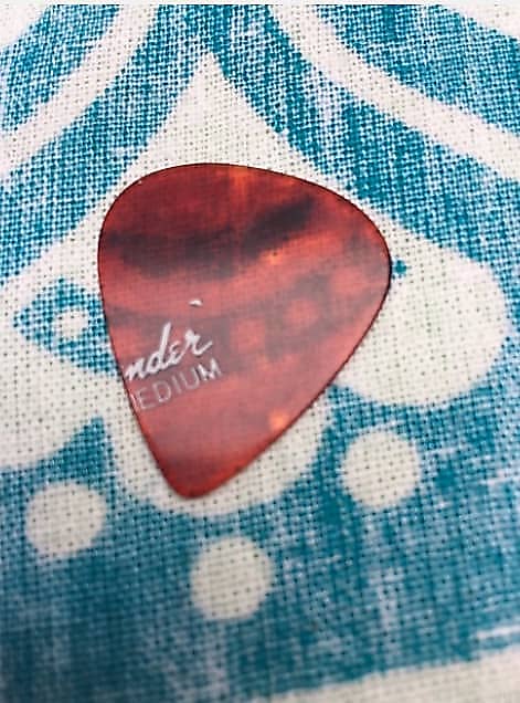 Fender Misprint Medium Tortoise-Shell Pattern Celluloid Pick | Reverb