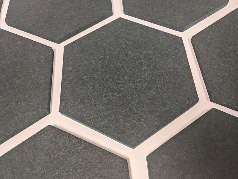 9 sq.ft Acoustic Felt Sound Damping Polygon Panels - 12 | Reverb