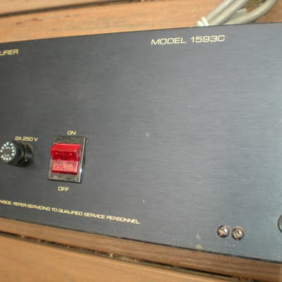 Altec Lansing 1593C Rack Mount power amplifier | Reverb