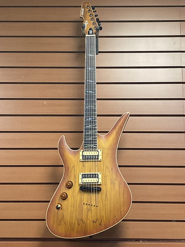 Schecter Avenger Exotic Left-Handed in Spalted Maple | Reverb