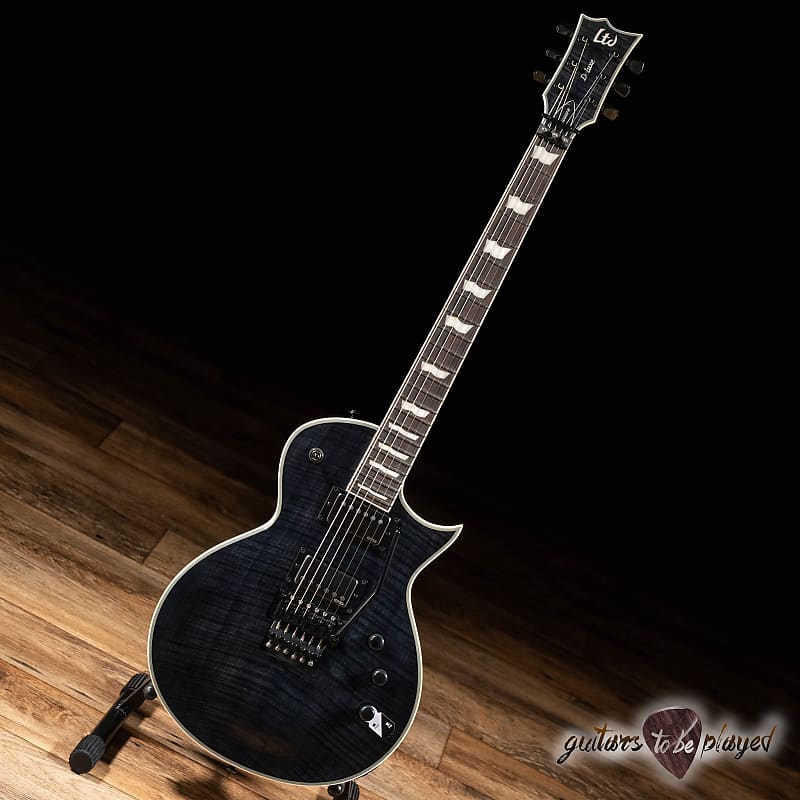 ESP LTD EC-1000FR Flame Top EMG Floyd Rose Guitar – See Thru | Reverb