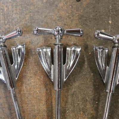 Ludwig Club Date Bass Drum T Rods & Claws 8pk Chrome Vintage | Reverb