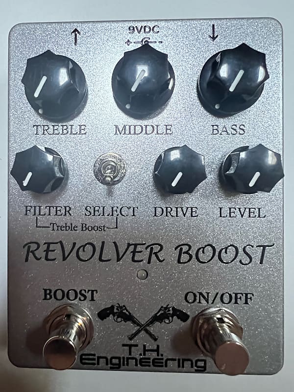 T.H. Engineering Revolver Boost - Winked Silver | Reverb