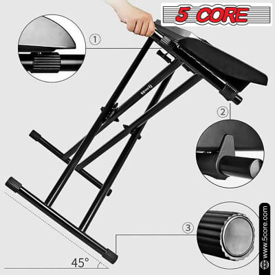 5Core Premium Hand Trigger Heavy Duty Piano Keyboard Riser | Reverb