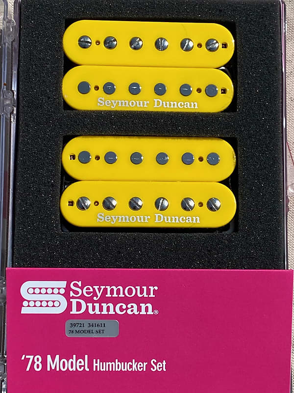 Seymour Duncan '78 Model Humbucker Yellow Set - Bridge & Neck | Reverb