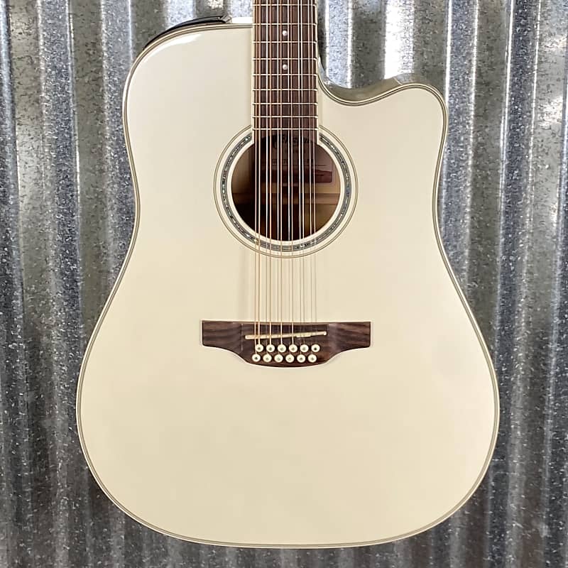 Takamine GD37CE-12 PW Pearl White 12 String Acoustic Electric | Reverb