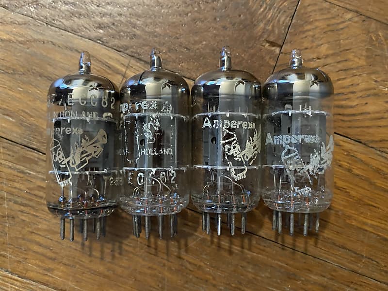 Amperex 12AU7 ECC82 Bugle Boy Preamp Tubes. Made in Holland | Reverb