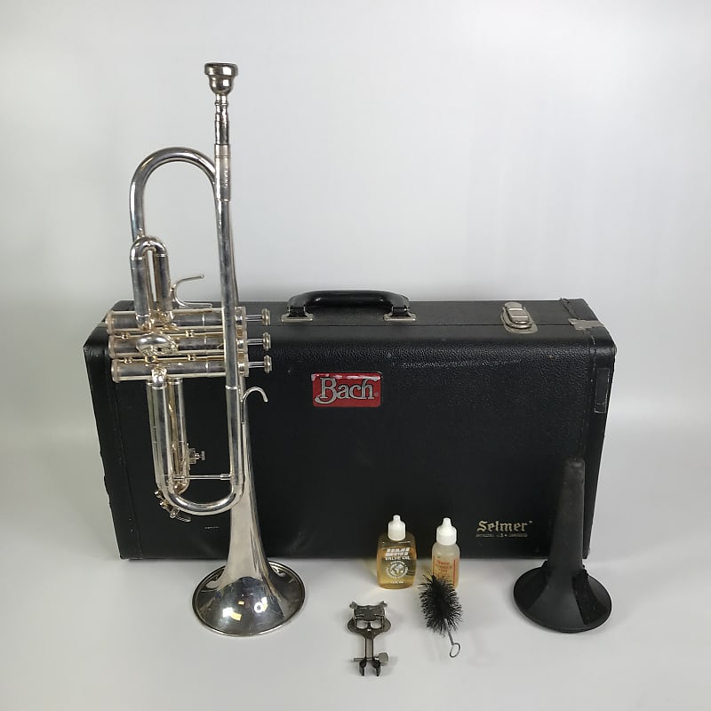 Bach TR300 Silver Plated Trumpet Mother Of Pearl Bach 7C | Reverb