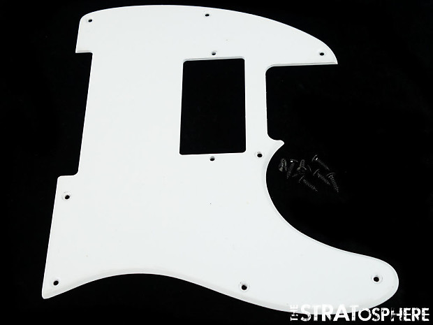 Fender Squier Jim Root Tele Black PICKGUARD Telecaster White | Reverb