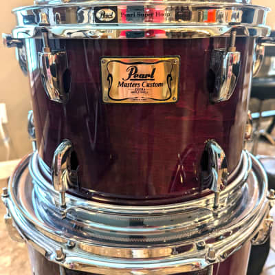 Pearl Masters Custom - Extra - Maple Shells- Wine Red Gloss | Reverb
