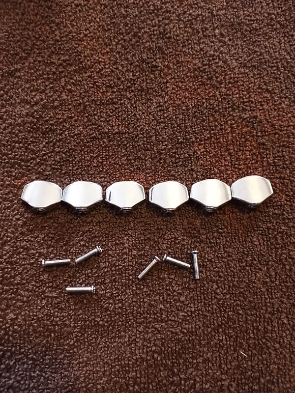 Tone Ninja Trapezoid Tuner Buttons Chrome | Reverb