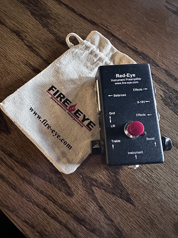 Fire-Eye Red-Eye Acoustic Preamp - Black | Reverb