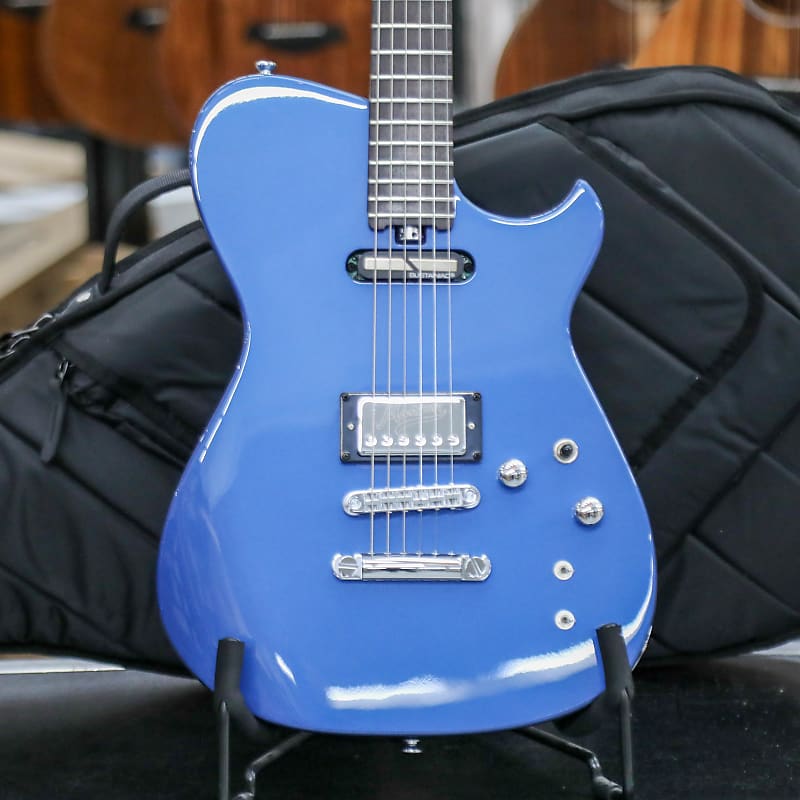 MANSON MB-EVO Sustainiac Gloss Metallic Bluebell | Reverb