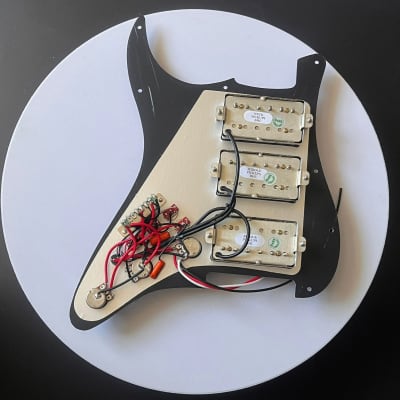 Black HHH Guitar Stratocaster Strat Style Loaded Prewired | Reverb