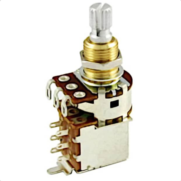 Bourns 25K Audio Pot w/ Push-Pull Switch for EMG & Other | Reverb