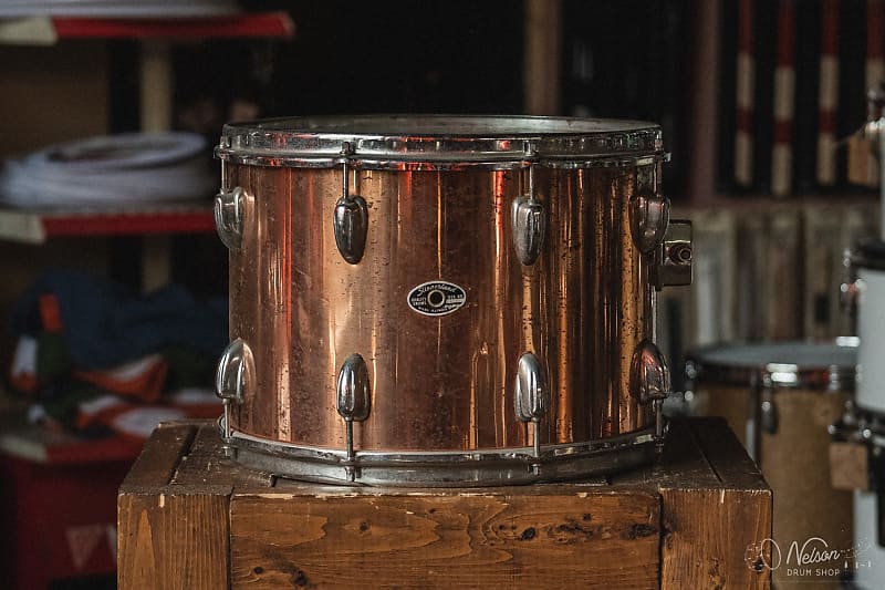 Slingerland 1970s rack tom in Copper Over Wood - 10x14 | Reverb