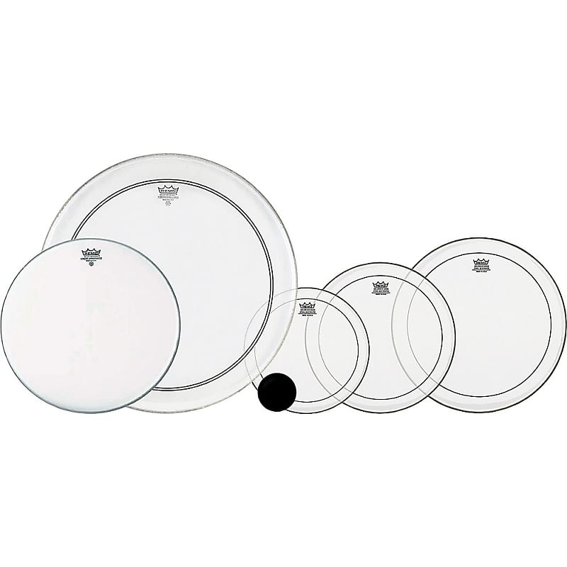 Remo 4-Piece Clear Pinstripe Fusion Pro Pack with Free 14 in. | Reverb