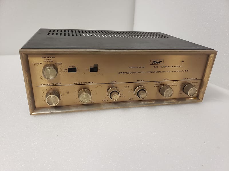 Fully Restored Pilot 240 Integrated Stereo Tube Amp - Unique | Reverb