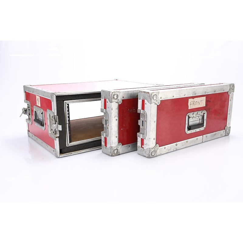 Excalibur 4U 4-Space Red ATA Flight Road Shock Mount Rack | Reverb