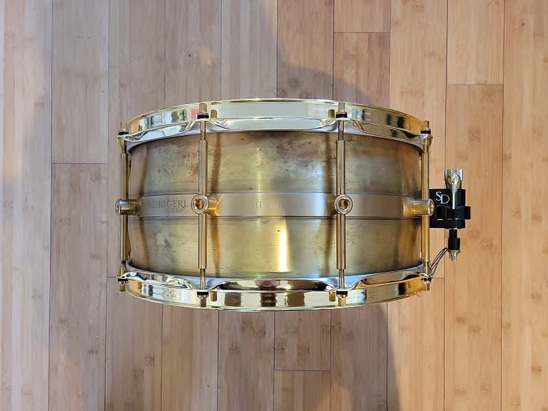 Snares - (Used) Schagerl Drums 6.5x14 "Antares" Brass Snare | Reverb