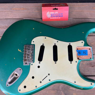 Real Life Relics Strat® Stratocaster® Body Aged Sherwood | Reverb