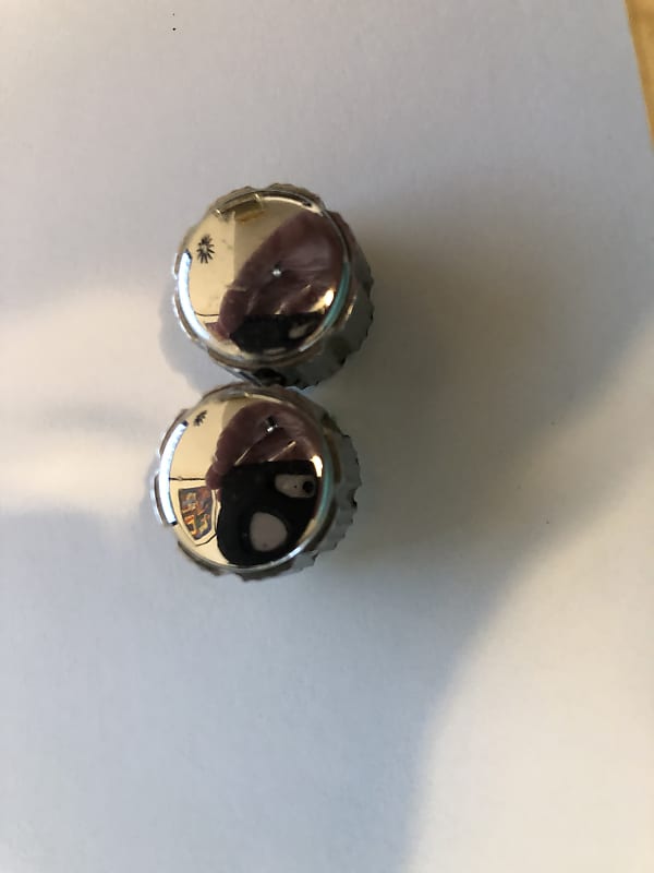 Guild M65 3/4 chrome knobs (2) 1958-60 hard to find! | Reverb