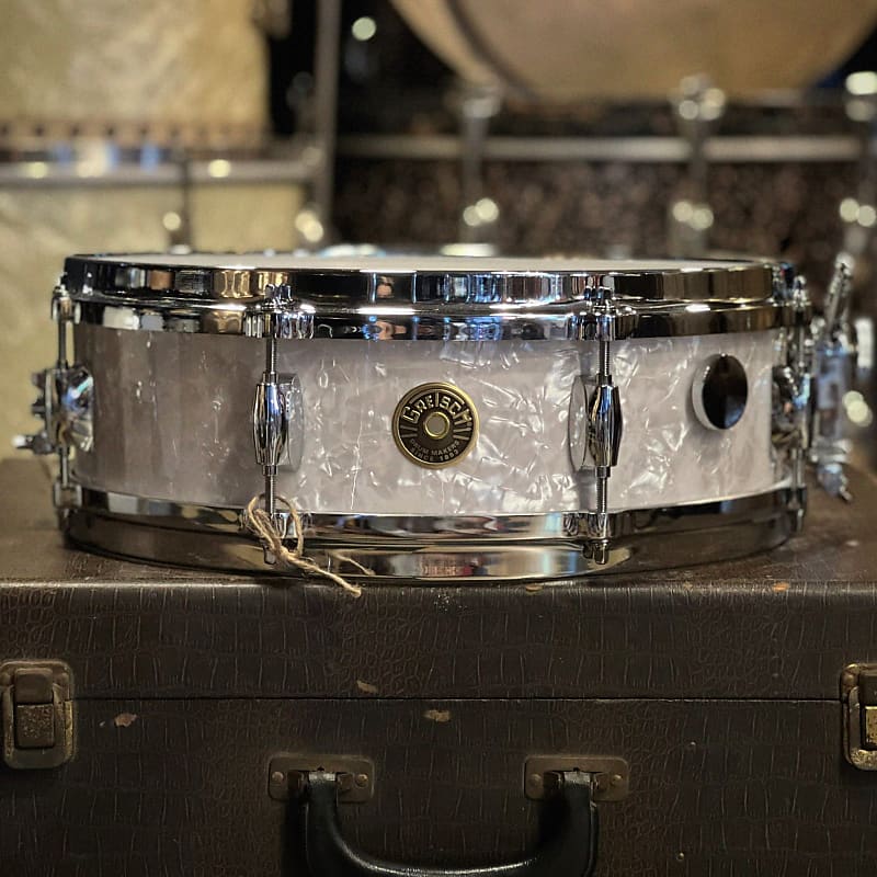 NEW Gretsch 4.5x14 USA Custom Snare Drum in Vintage Marine | Reverb