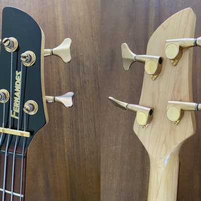 Fernandes Revolver Bass, FRB-40, 1990s - Quilted Red Burst | Reverb