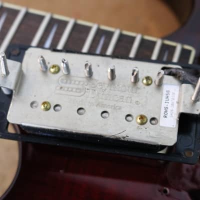 1999 ESP LTD M-350 Transparent Cherry Neck Thru Electric | Reverb