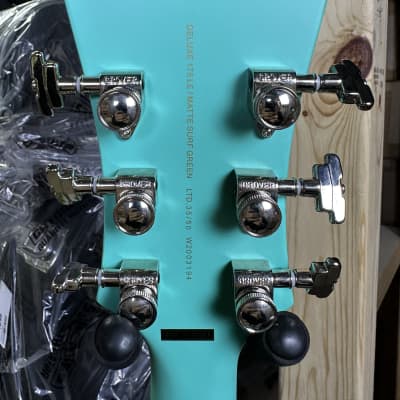 D'Angelico Deluxe 175 LE - Matte Surf Green #03194 with Hard | Reverb