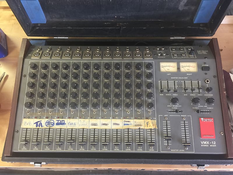 Rare Vintage Vortec VMX-12 Mixing Console mid 80's (Celebrity | Reverb